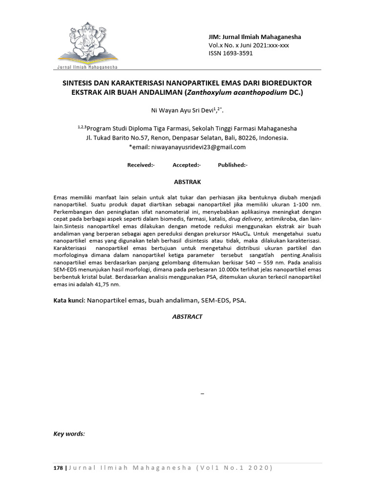 Ni Wayan Ayu Sri Devi - Naskah Publikasi | PDF