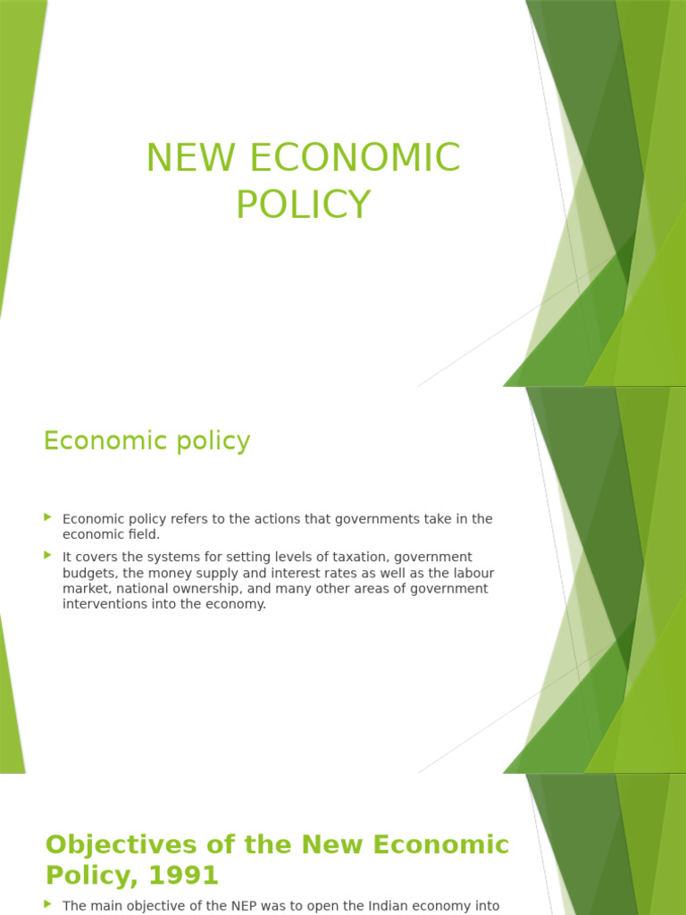 7 New Economic Policy | PDF | Economic Policy | Privatization