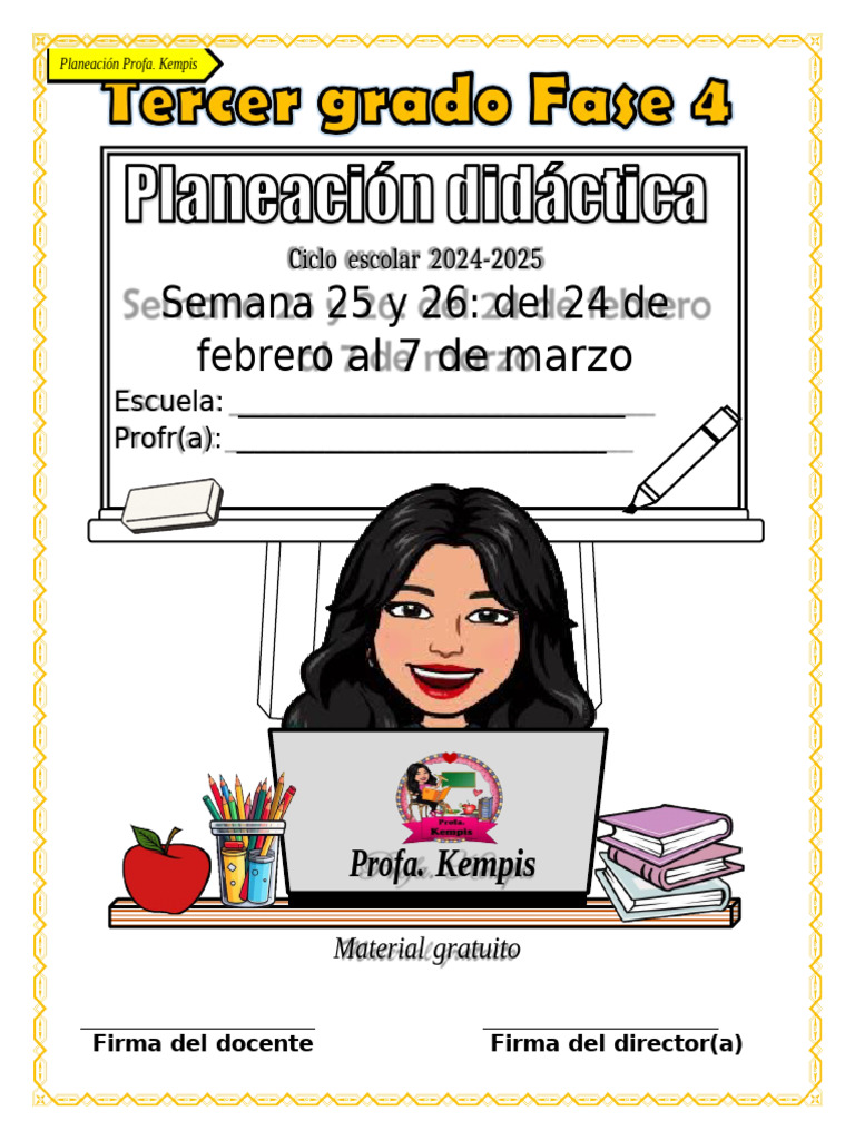 3° S25 Y 26 Planeación Profa Kempis | PDF | Escuelas | Aprendizaje