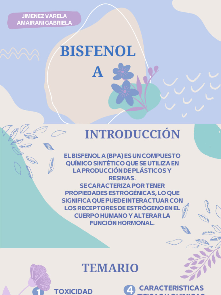 Bisfenol A: Usos y Toxicidad | PDF | Materiales