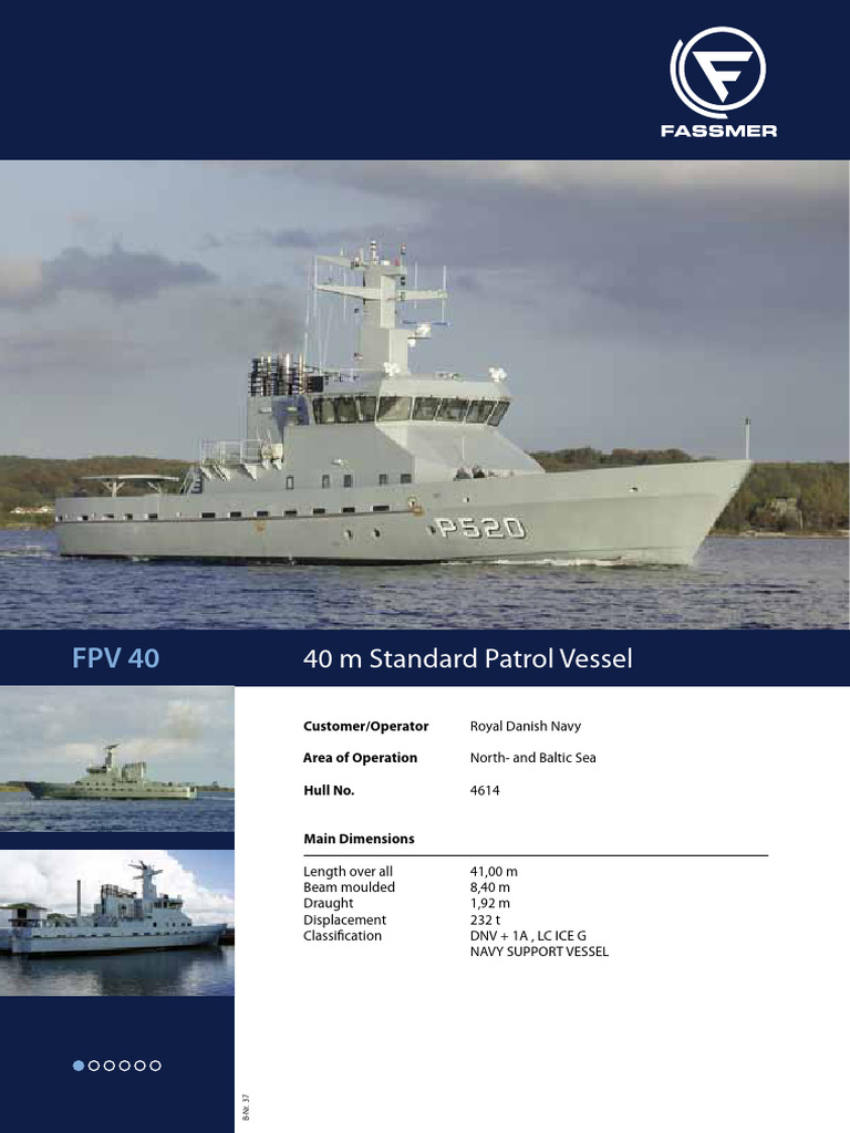 Fassmer Standard Patrol Vessel 40 FPV-40 | PDF