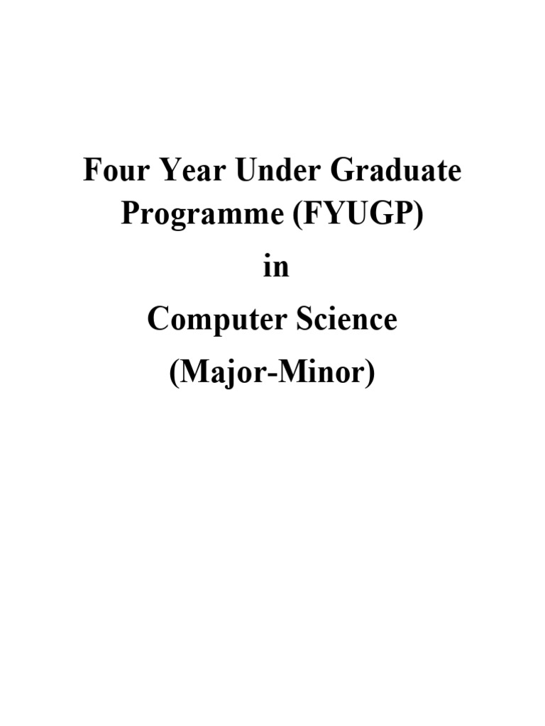 Fyugp CS Ugccs 31 | PDF | C++ | Class (Computer Programming)