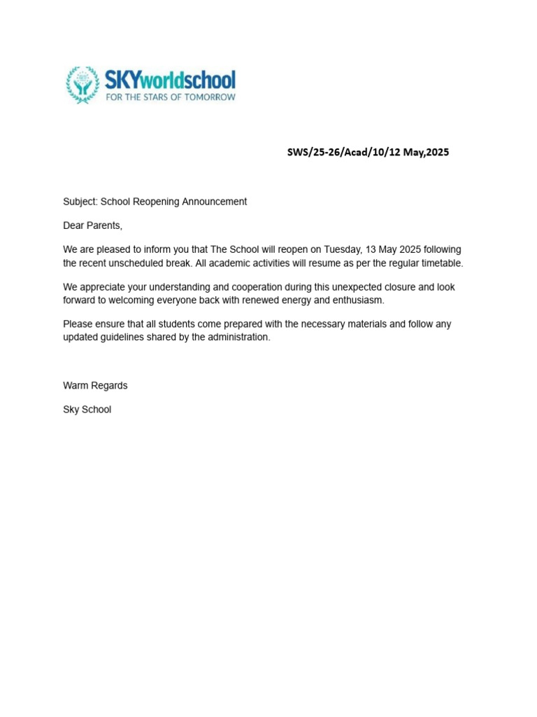 School Reopening | PDF