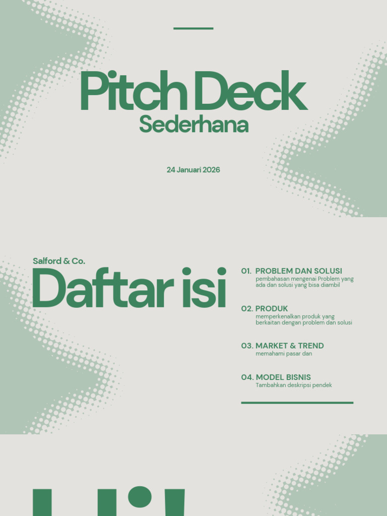 Contoh Pitchdeck | PDF