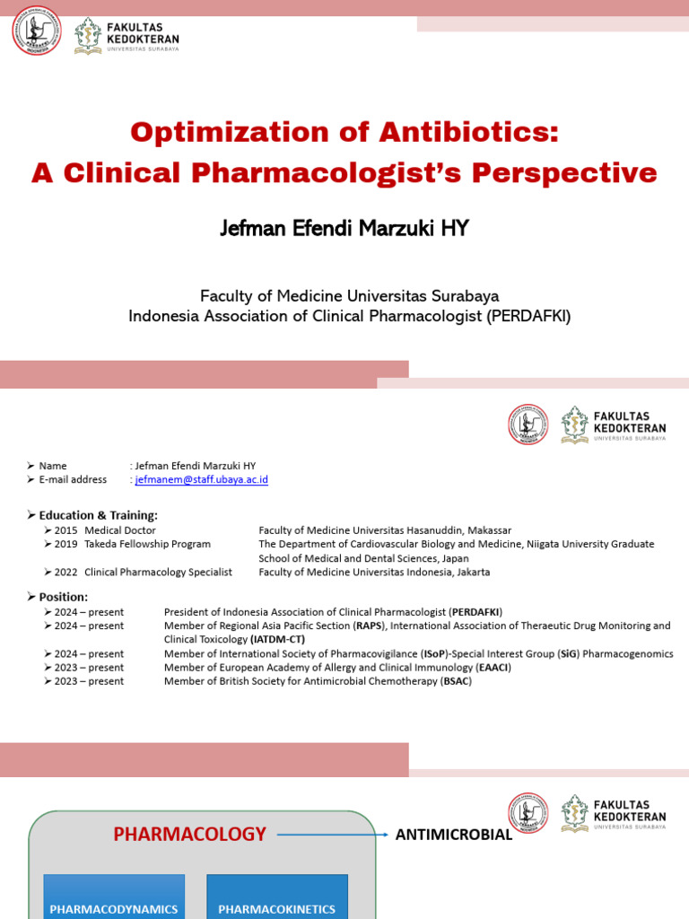 Materi 9 - Optimization Antimicrobial Use As Part of Antimicrobial Stewardship Program | PDF ...