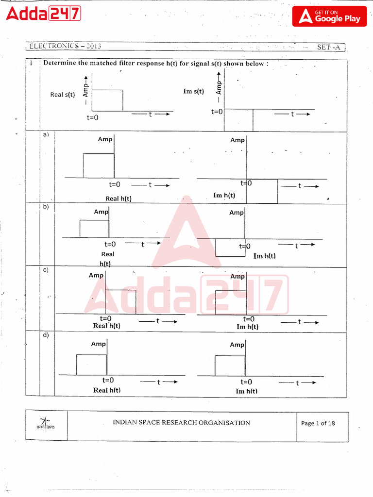 Electronics Telecommunication Engineering 2013 Paper | PDF