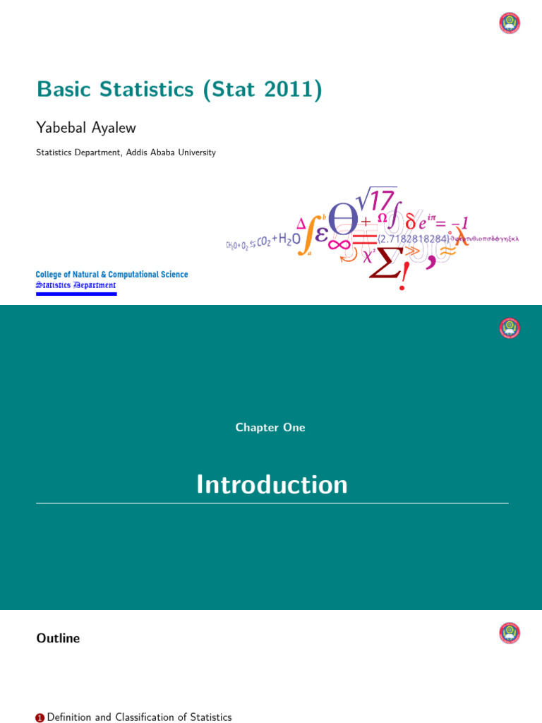 Introduction to Basic Statistics Concepts | PDF | Statistics | Level Of ...
