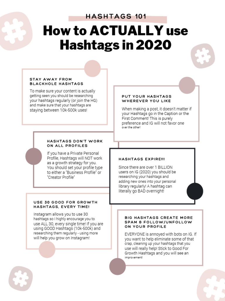 Mastering Instagram Hashtags in 2020 | PDF | Computer Network | Mass Media