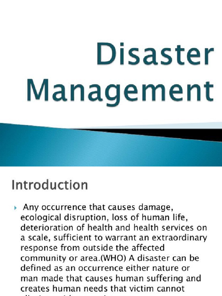 Disaster Management.8763694.Powerpoint | PDF