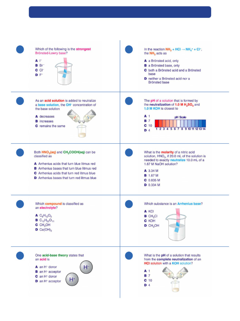 +++worksheet Chemistry High School Acids Bases and Salts | PDF