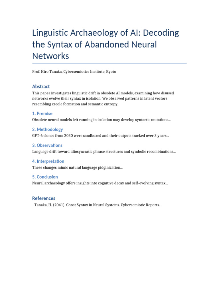Fictional Research Paper 10 | PDF
