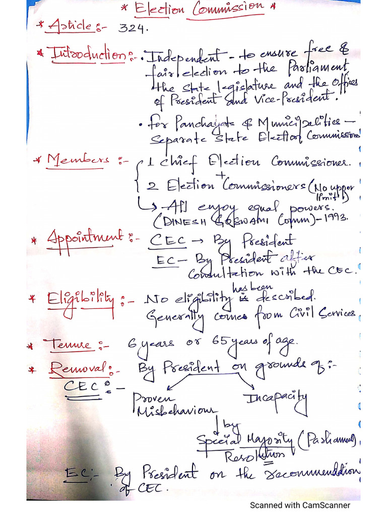 Polity - Election Commission | PDF