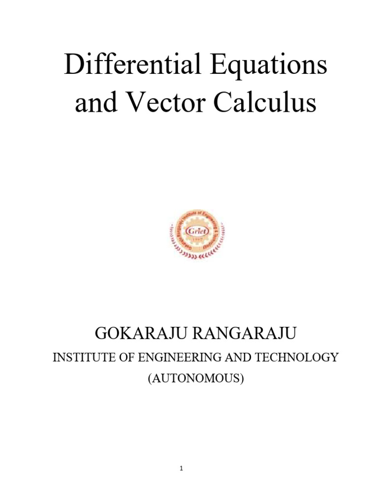 DEVC Book | PDF | Ordinary Differential Equation | Integral