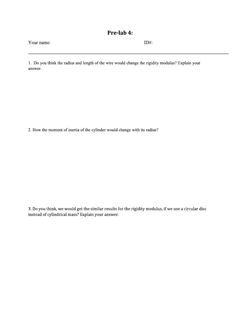 Pre Lab 4 | PDF