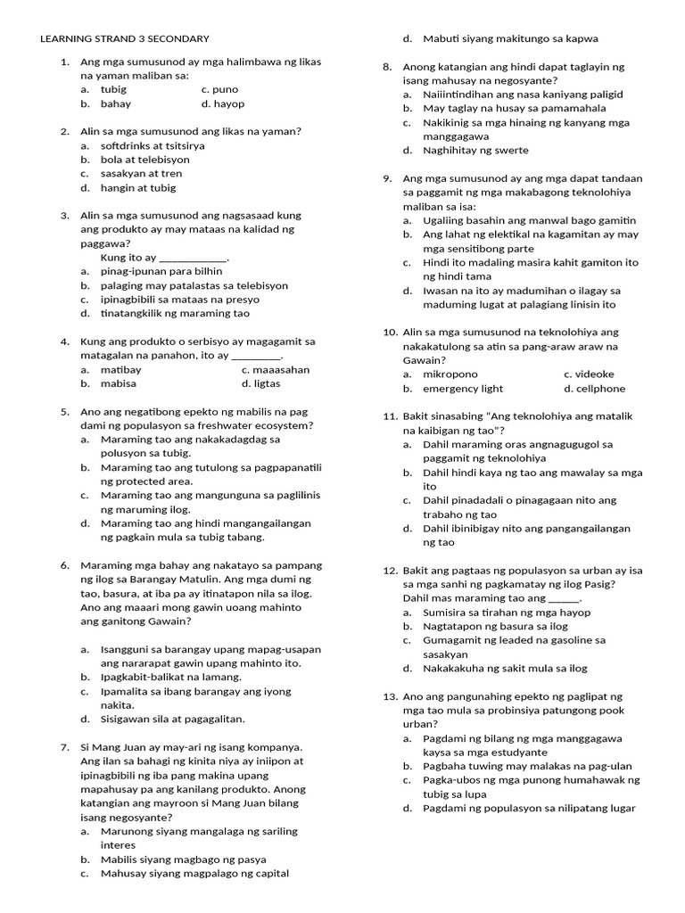 LS3 2019 Reviewer 1 | PDF