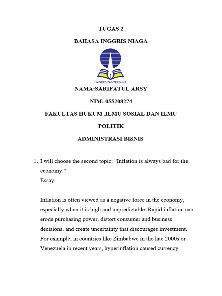 T2B Inggrisniaga | PDF