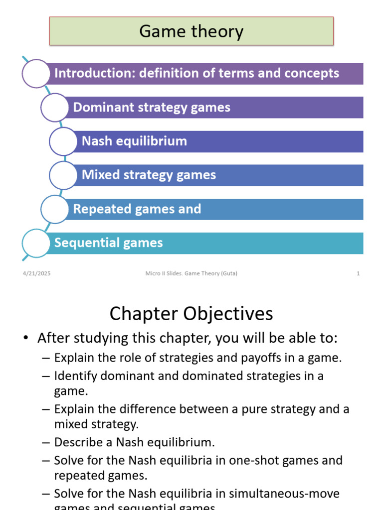 Game Theory Guta 2025 Aau (1) | PDF | Game Theory | Pareto Efficiency