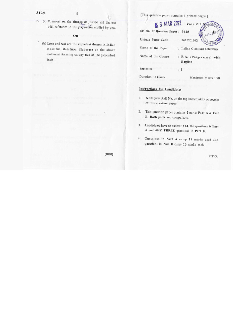 Indian Classical Literature - Abhay Pathak | PDF