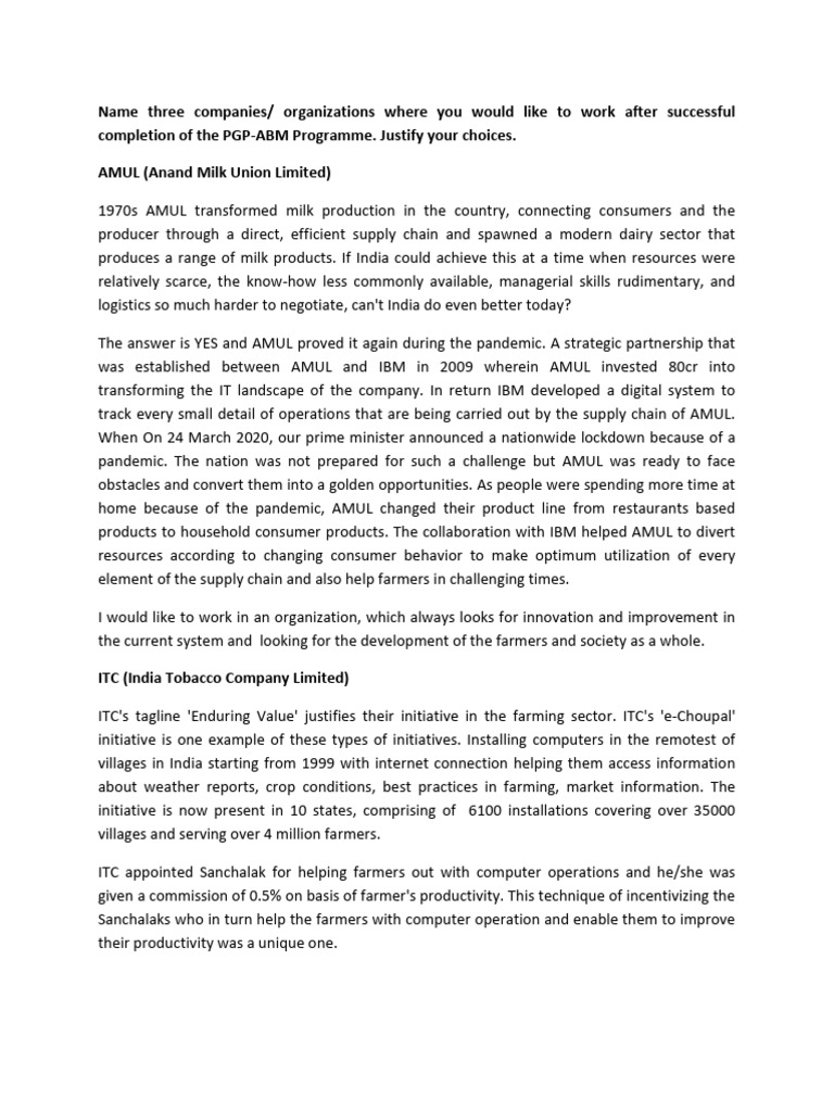 Companies Aiming For ABM | PDF | Farmer | Agriculture