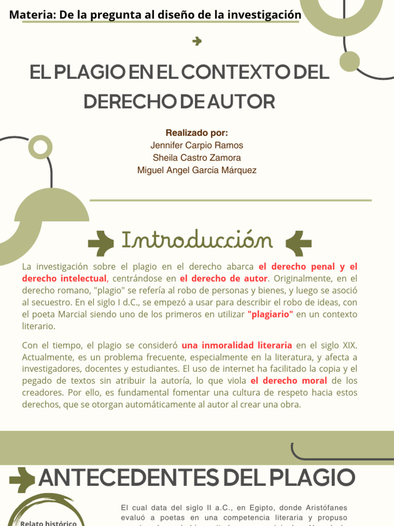 Plagio y Derechos de Autor Académicos | PDF | Plagio | Autor