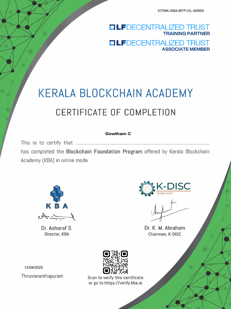 Blockchain Foundation Program | PDF