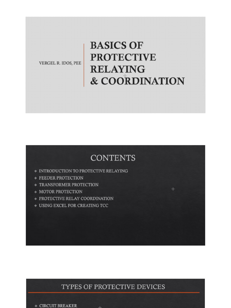 Basic of Protective Relaying and Coordination | PDF