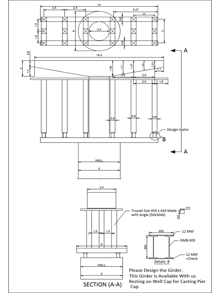 Temporary Arangement of Pier Cap | PDF | Structural Engineering