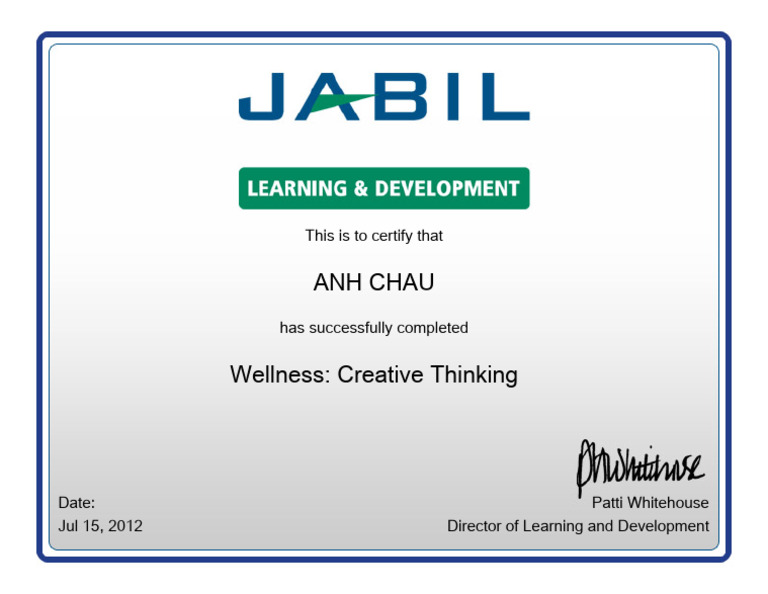 CertificatePdfServlet Creative Thinking | PDF