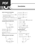 Gravitation Class11 Formulas | PDF
