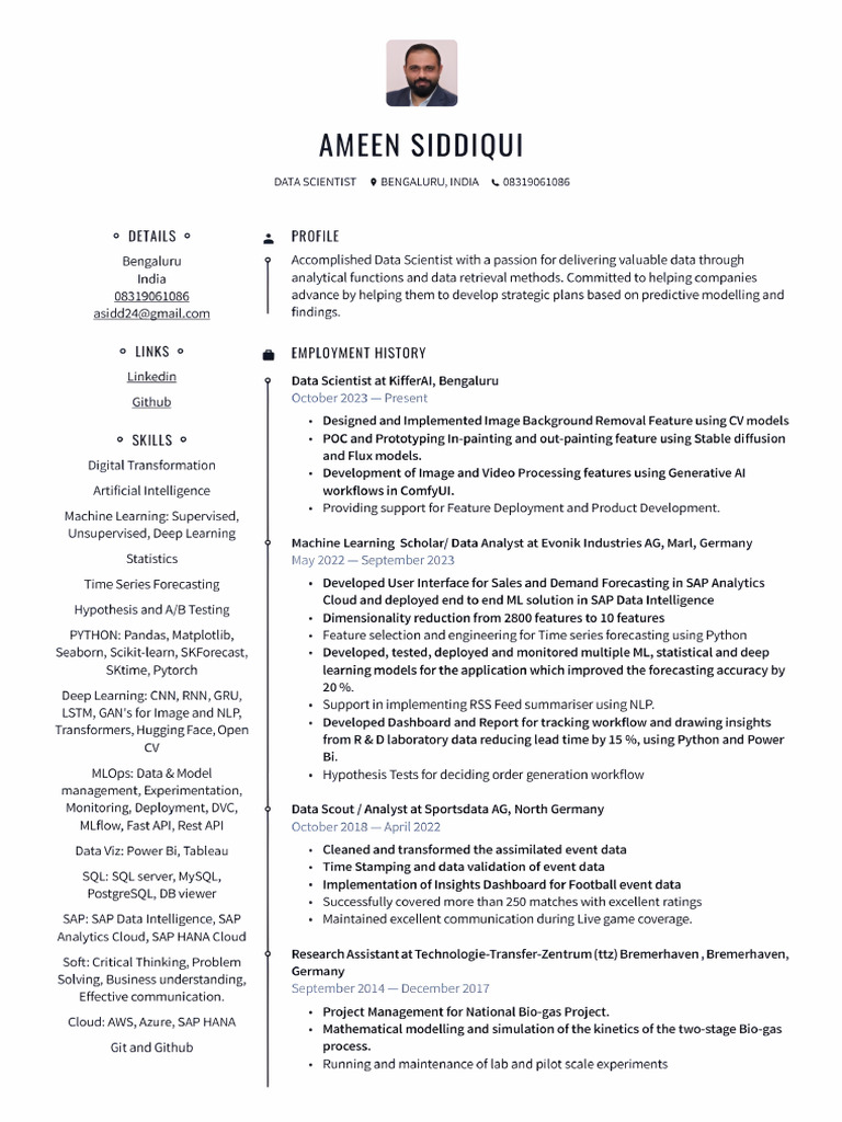 Ameen Siddiqui CV | PDF