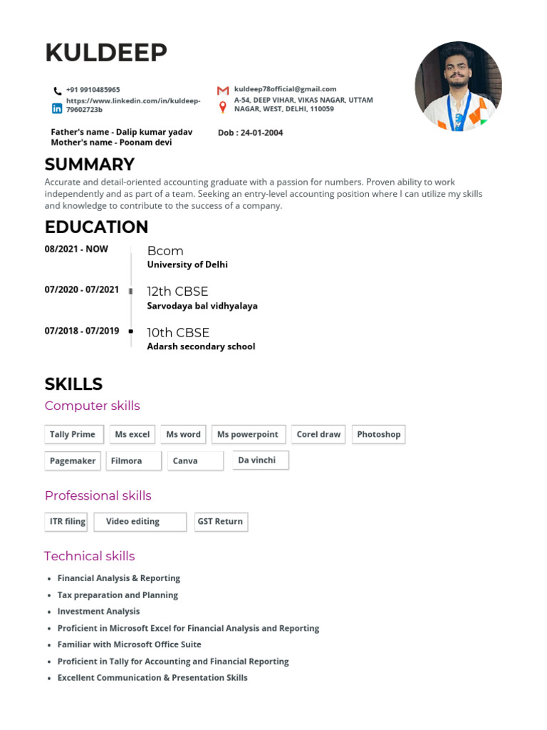 Kuldeep Resume | PDF