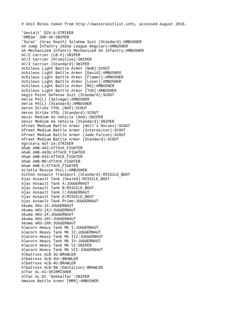 Unit Roles | PDF | Military Technology | Military