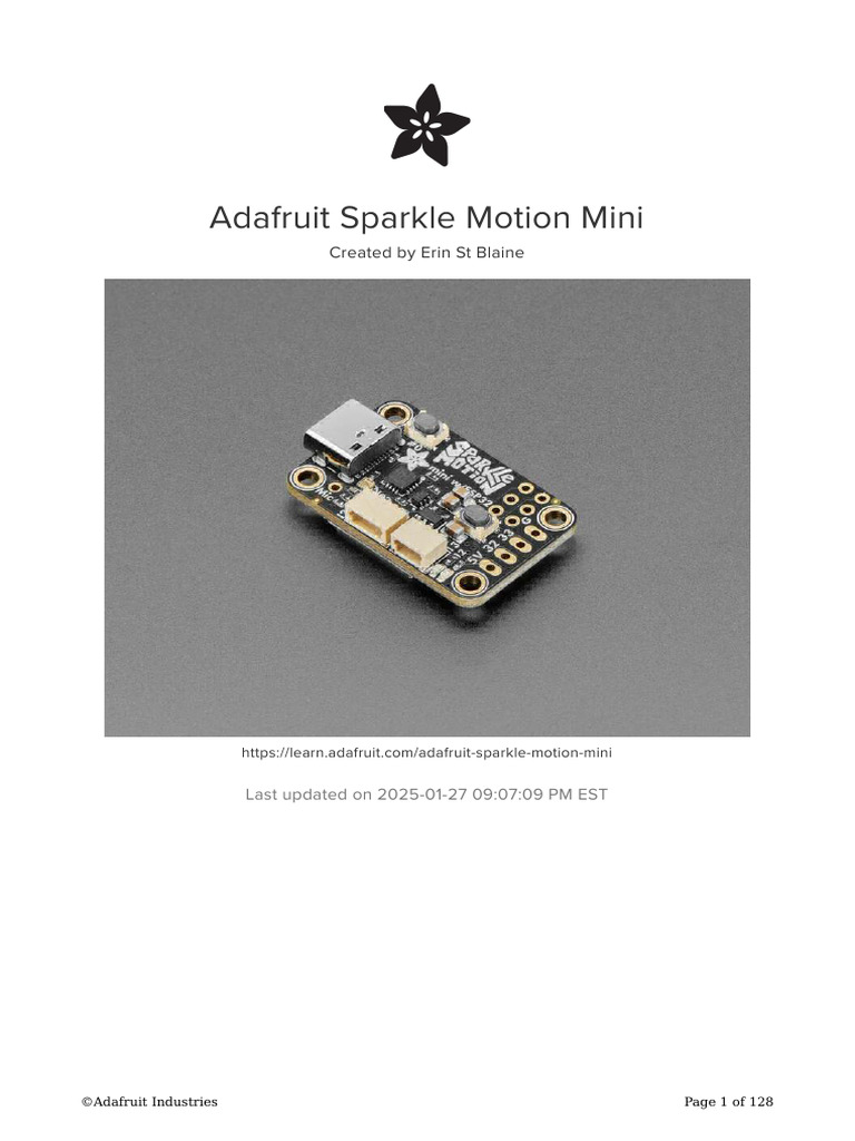 Adafruit Sparkle Motion Mini | PDF | Booting | Wi Fi