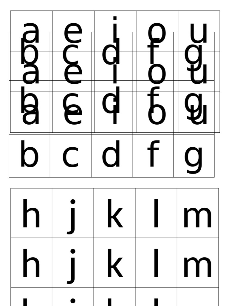 Letter Tiles Tess | PDF