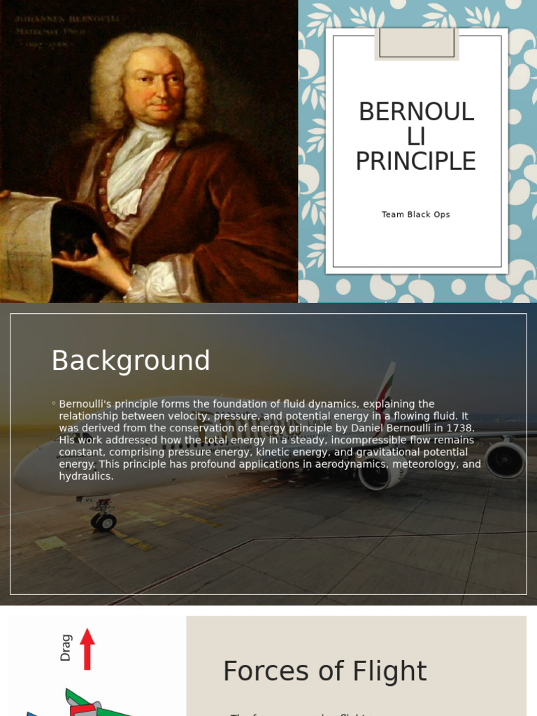 Bernoulli Principle | PDF | Lift (Force) | Force