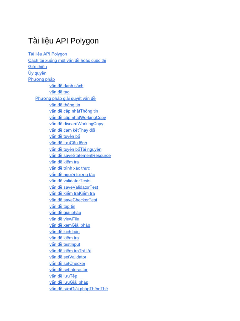 Polygon API Documentation | PDF