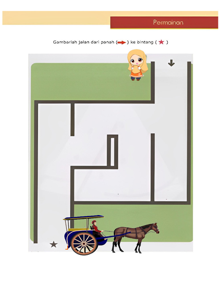 Maze Kendaraan Delman | PDF