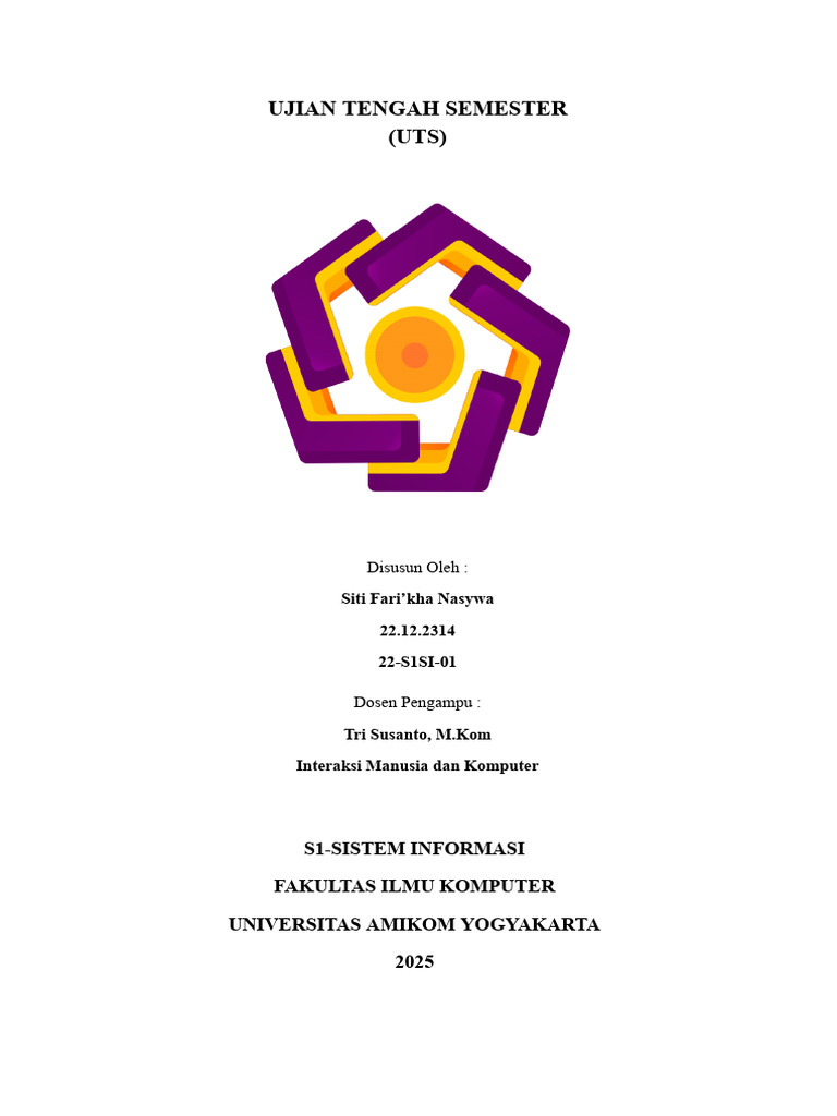 UTS Interaksi Manusia Dan Komputer | PDF