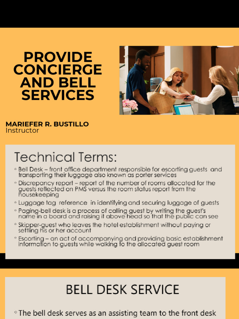 Guest Check-In and Concierge Services Guide | PDF
