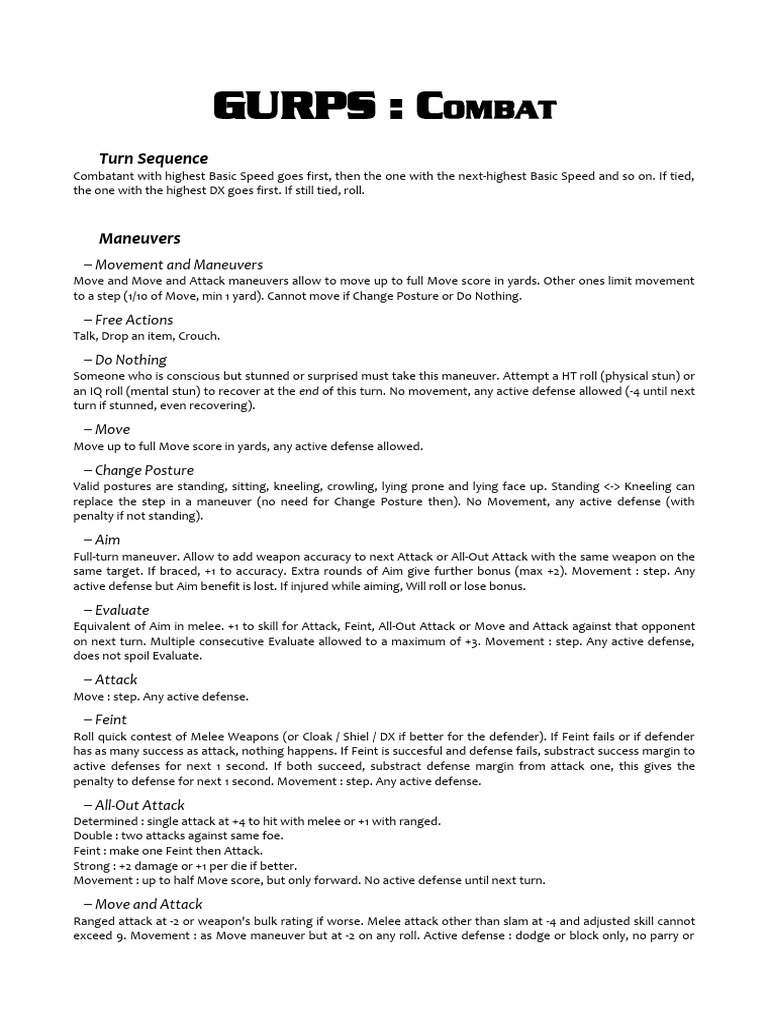 Moam - Info Gurps-Combat 59cde6a61723ddfb65ec760a | PDF | Grappling