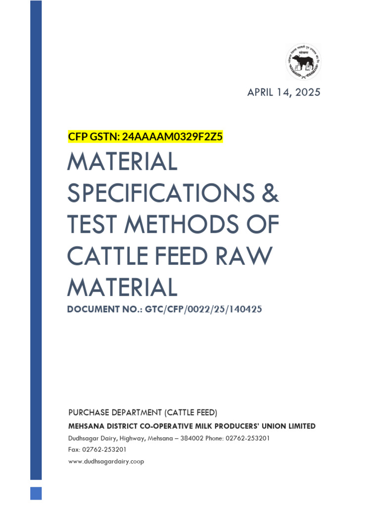 0825 CFP Part 2B Specifications of CF Materials | PDF | Wool Bale