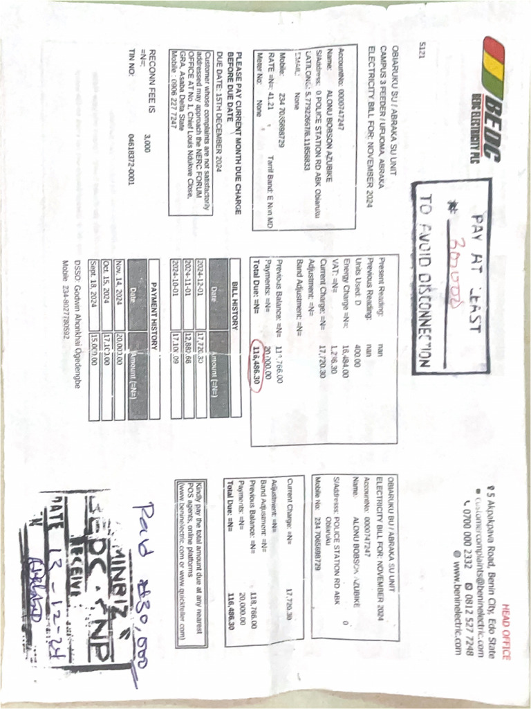 Bedc Bill | PDF