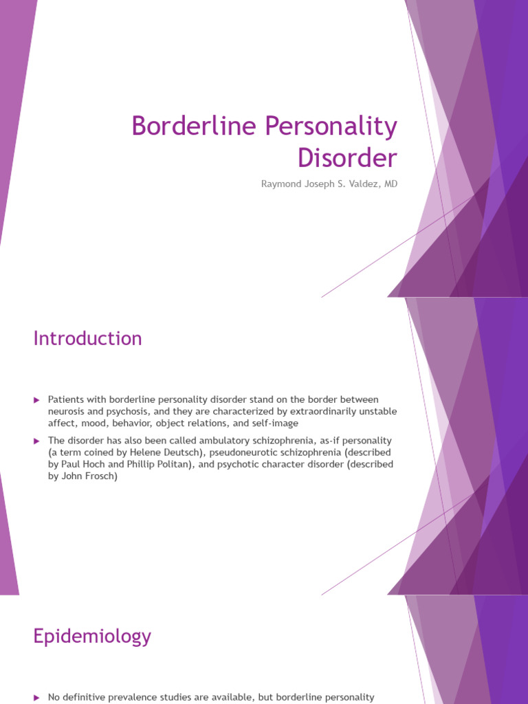 Borderline Personality Disorder | PDF | Borderline Personality Disorder | Psychotherapy