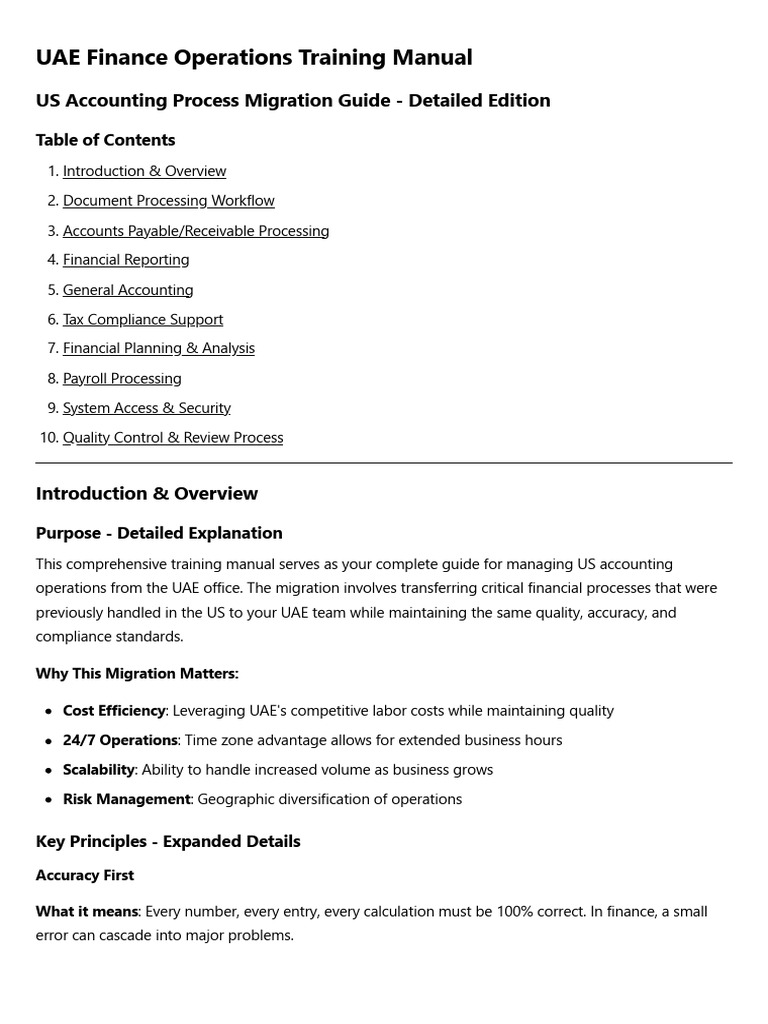UAE Accounting System Migration Guide | PDF | Debits And Credits ...