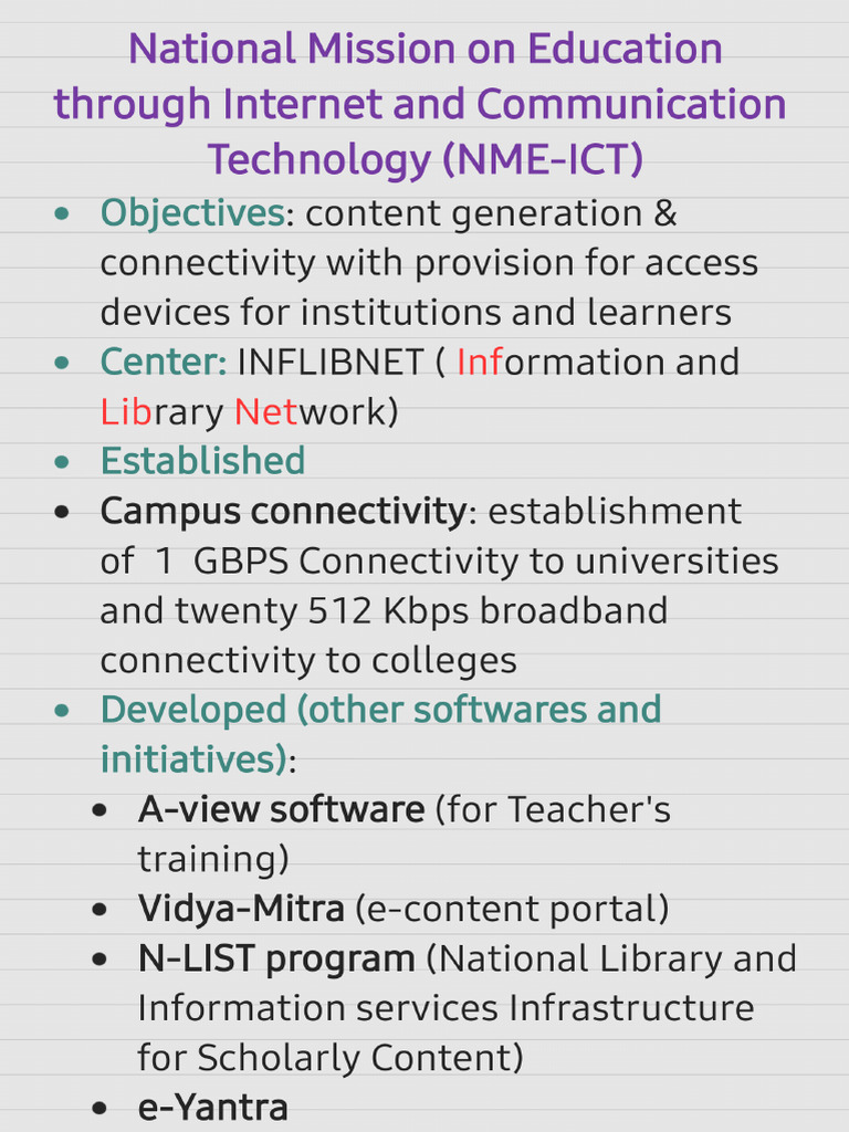 ICT Initiative in Higher Education (Major) | PDF
