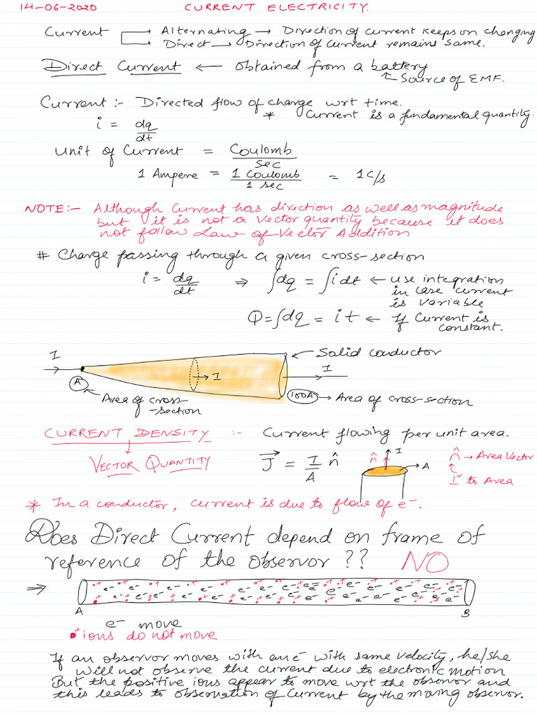 NCFC Current Electricity Complete | PDF