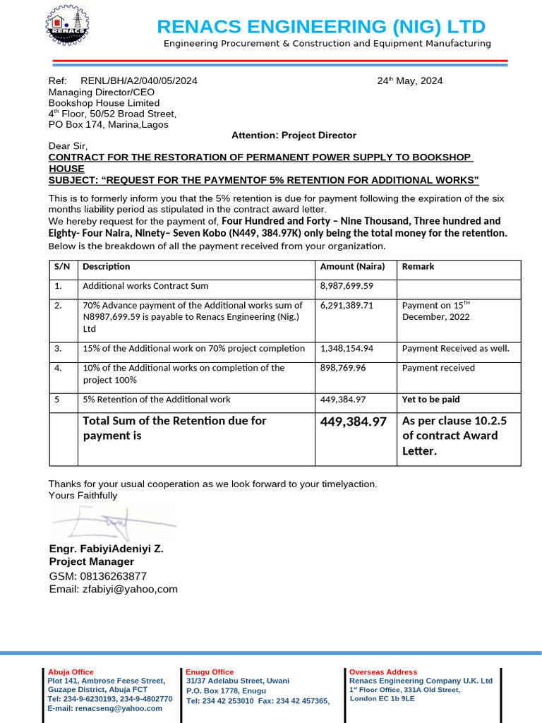 RETENTION_RELEASE[1] | PDF