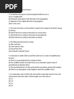 SRMJEEE 2025 Model Question Paper | PDF | Capacitor | Magnetic Field