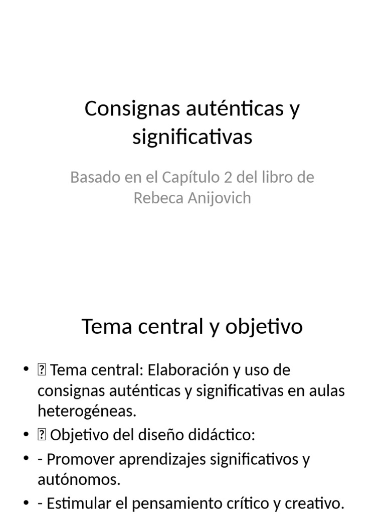 Consignas Autenticas. | PDF