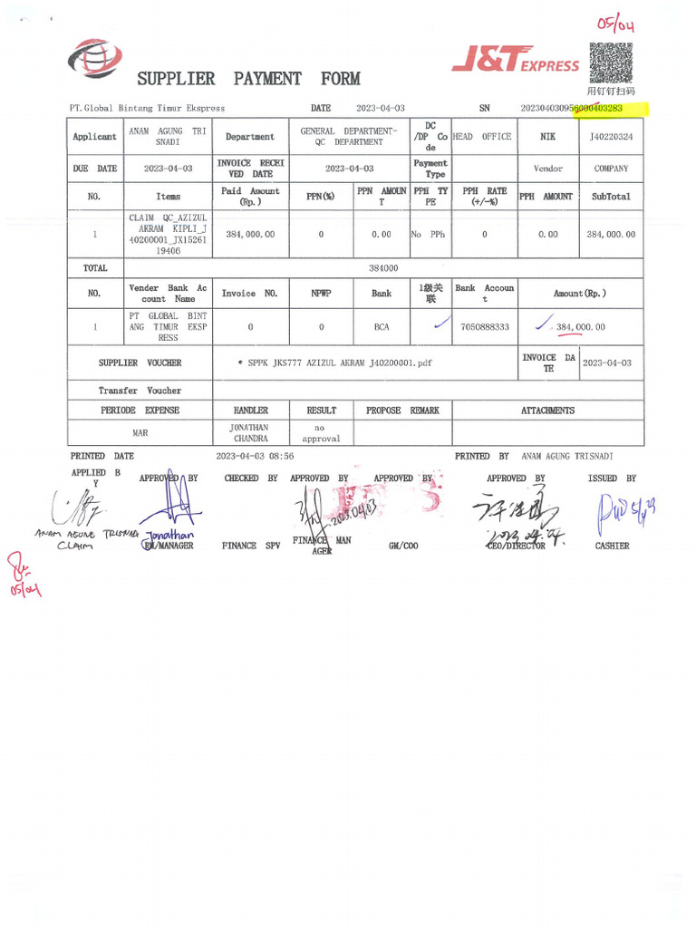 SPPK Jks777 Azizul Akram j40220001 | PDF